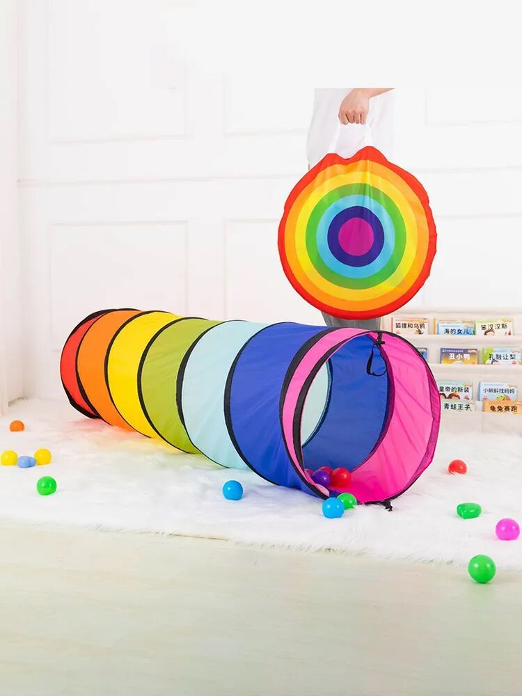 Туннель Для Детей Ползать/Палатка детская игровая Разноцветный для детей от 1 до 3 лет