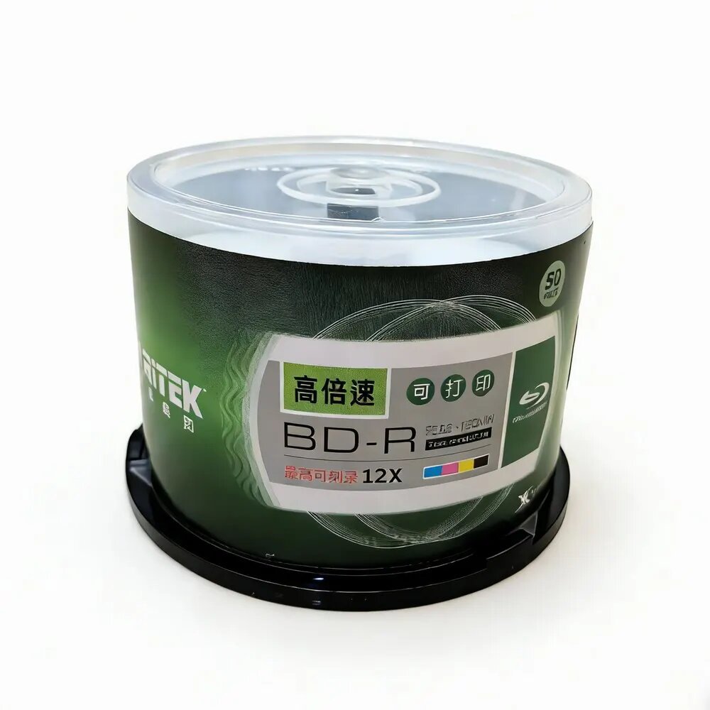 Bluray BD-R 25 ГБ Blu-Ray диск BDR 25 ГБ 12X скорость 50 шт./кор.