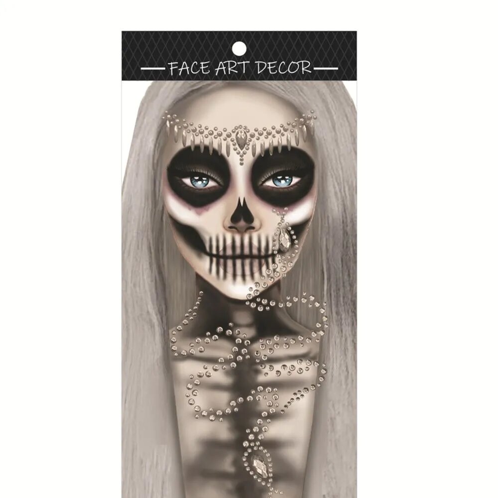 Тату на лицо светящиеся в неоне для детей и взрослых. Переводилки на хеллоуин