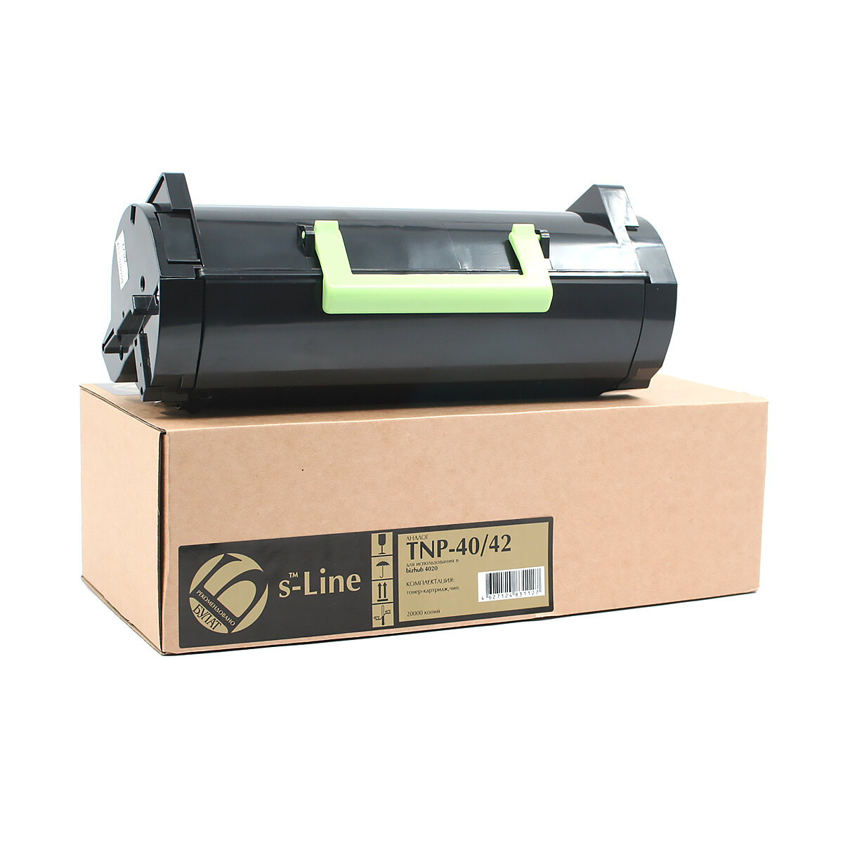 Тонер картридж булат s-Line TNP40, TNP42 для Konica Minolta bizhub 4020P (Чёрный, 20000 стр.), универсальный