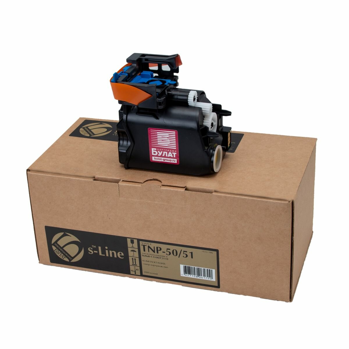 Тонер-картридж булат s-Line TNP50Y, TNP51Y для Konica Minolta bizhub C3100 (Жёлтый, 5000 стр.), универсальный