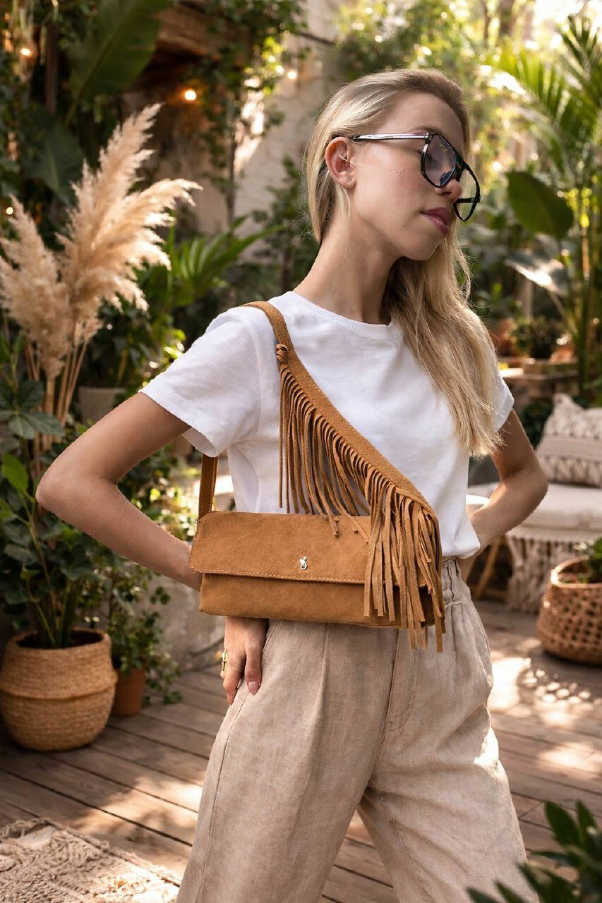 Сумка клатч саванна