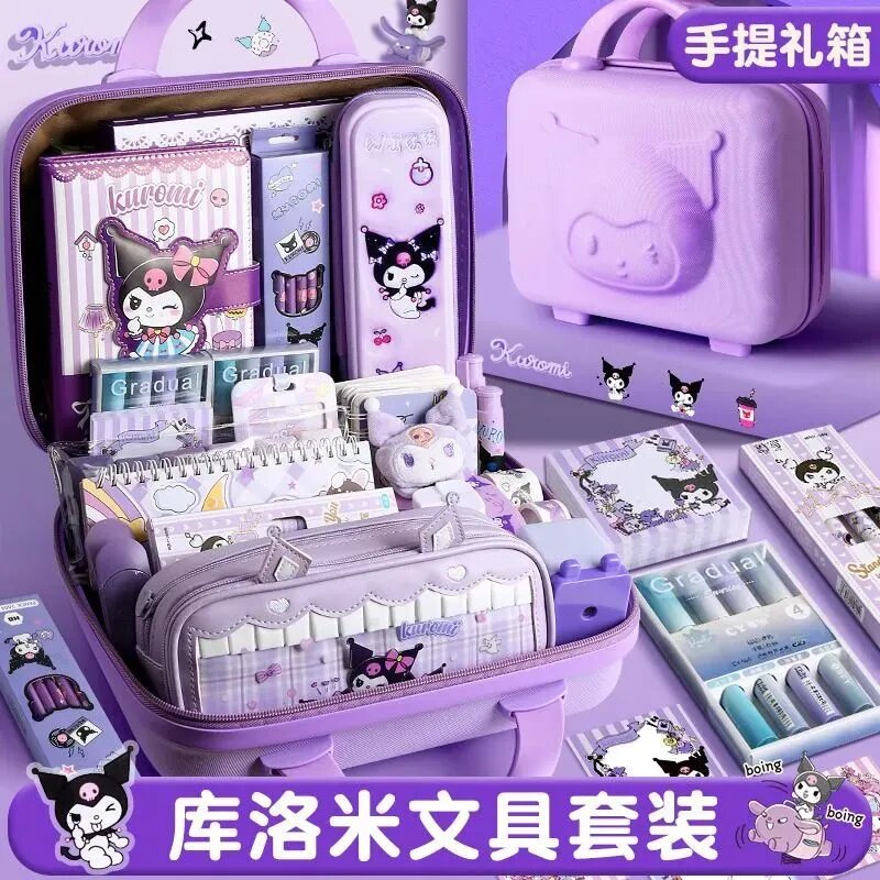 Детский пенал школьный для девочек Hello Kitty с 3D сквиш антистресс