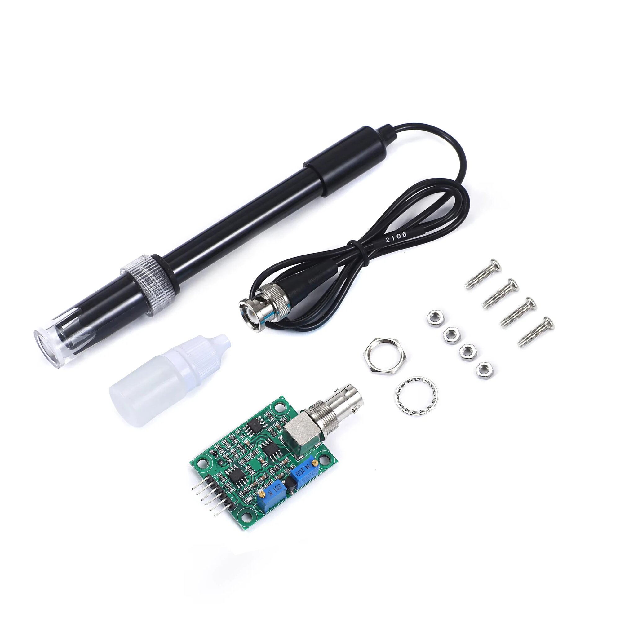 PH-метр датчик с модулем для Arduino, Color: Recharge and module
