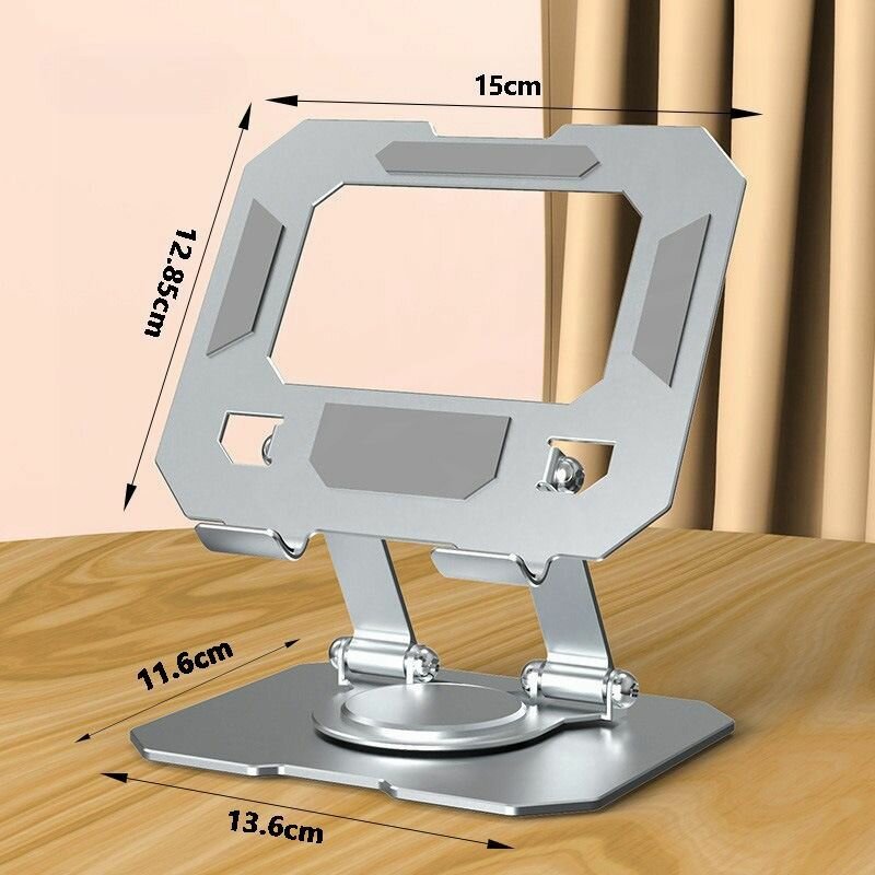 Вращающаяся на 360 подставка для планшета из углеродистой стали, подходит для iPad Pro, Air, Mini, мобильных телефонов с диагональю экрана от 5 до 14 дюймов и т. д. Настольная подставка.
