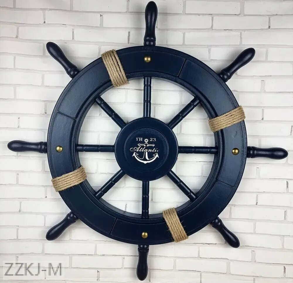 Штурвал декоративный Atlantica DeepBlue 62x62x5 см, дерево