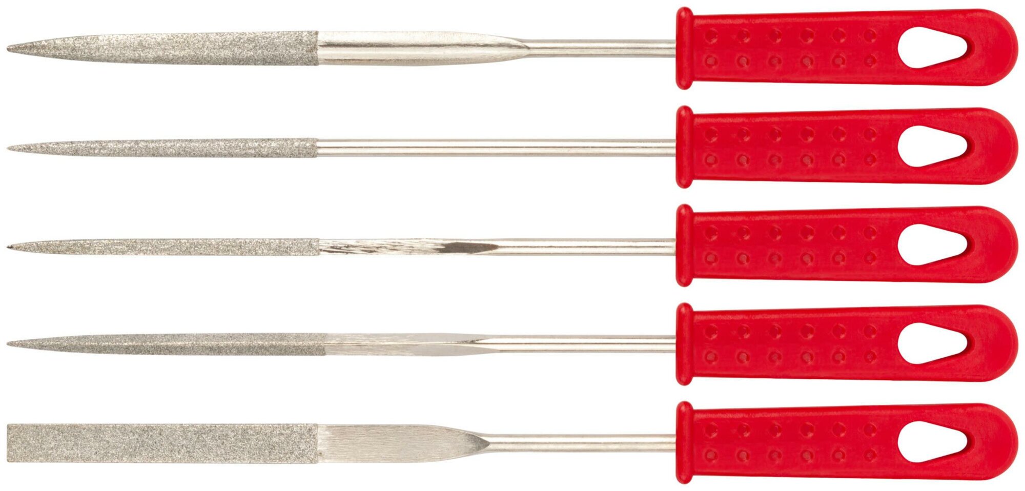 Надфили алмазные, 5 шт, 3x160 50 мм ( узкие )