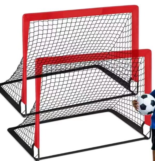 Детские квадратные футбольные ворота, складные и портативные, популярны в трансграничной торговле, тренировочная сетка для футбола для использования в помещении и на улице.