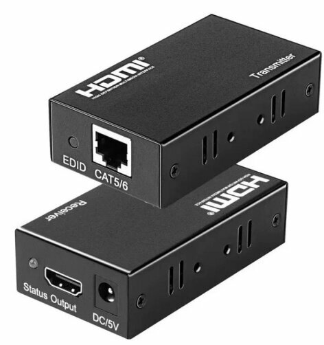 NS-VU-HD-60 / HDMI удлинитель по витой паре до 60м. Разрешение видео - 1920x1080. HDMI 1.3, HDCP 1.2