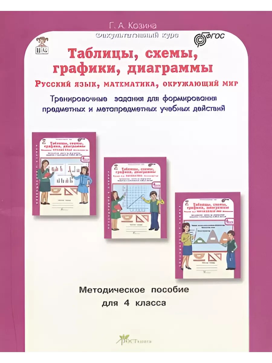 Таблицы, схемы, графики, диаграммы. 4 класс. Метод. пособие