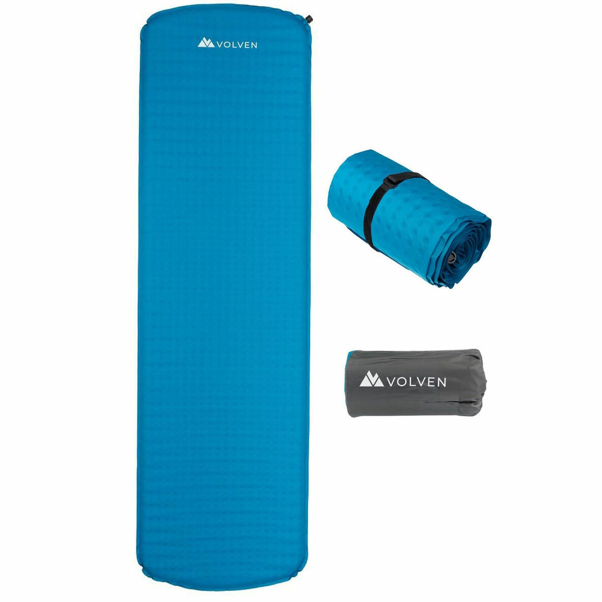 Самонадувающийся туристический коврик Volven Hyperlight для взрослых, Decathlon, Цвет: Синий