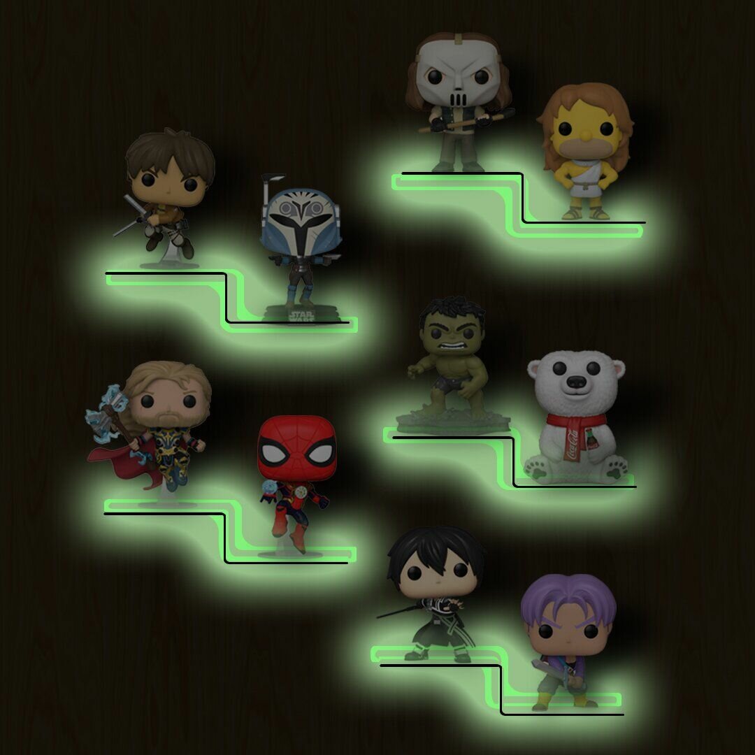 Подставка для игрушек и кукол Funko Pop. Настенный держатель игрушек Фанко Поп 5 шт.