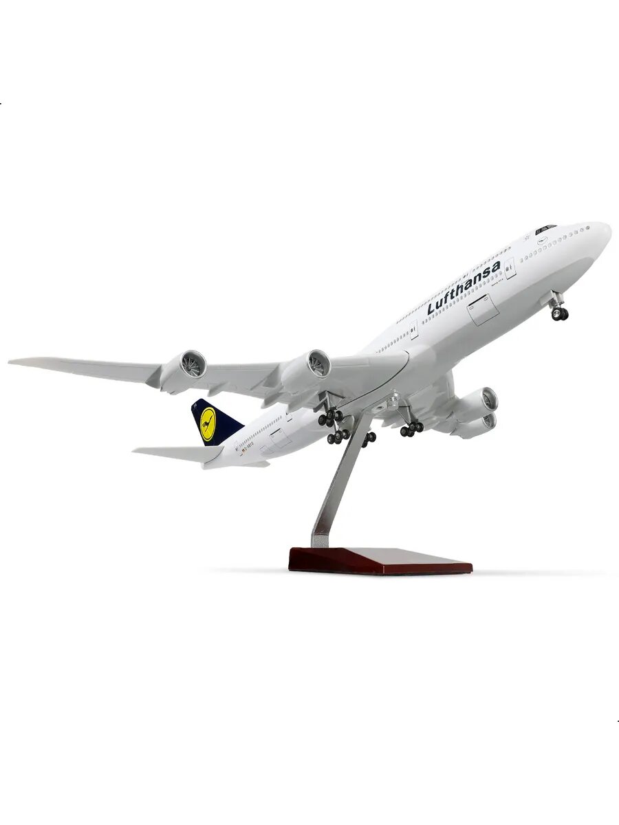 1/160 Lufthansa 747 смола модель самолёта с подставкой
