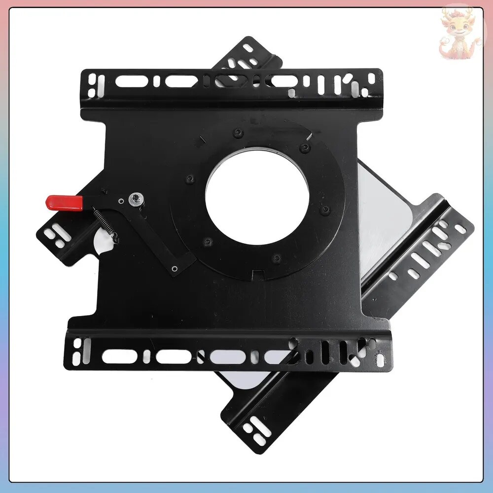 Black Rotating Seat Swivel for RV Motorhome Camper Van Parts