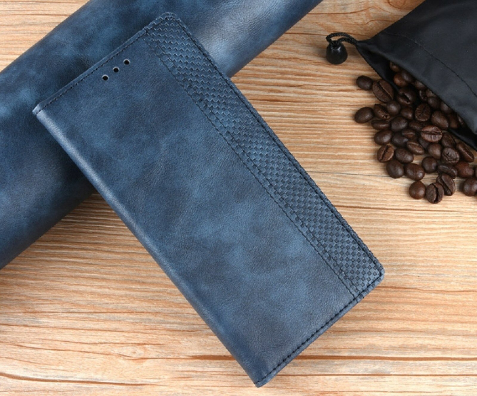 Чехол-книжка MyPads для Huawei Nova 11 Pro и Nova 11 Ultra из импортной кожи с мульти-подставкой и визитницей синий