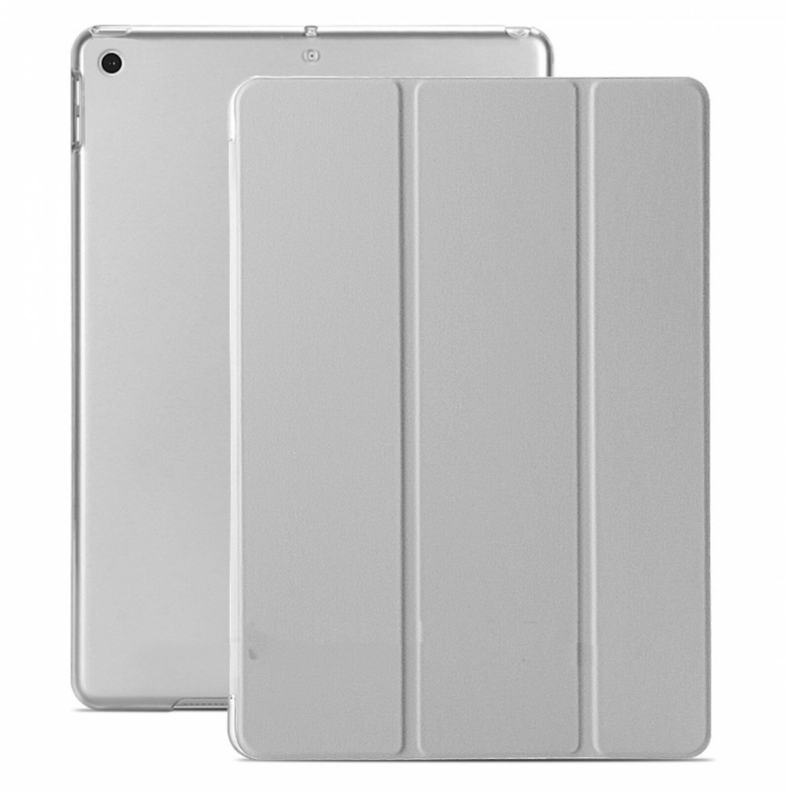 Чехол-обложка MyPads для Apple iPad Air (2013) тонкий умный кожаный с подставкой серый