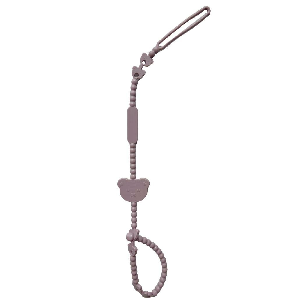 Силиконовый прищепка-держатель для пустышки, Светло-фиолетовый