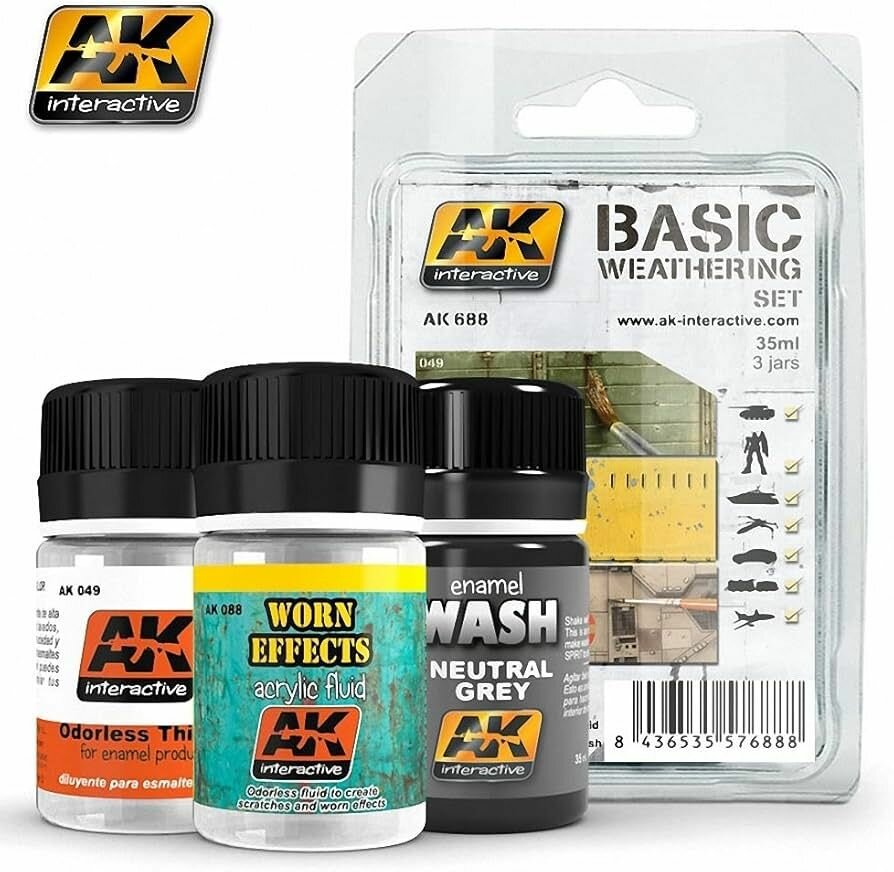 Набор красок AK Interactive Basic Weathering Set — фото 1