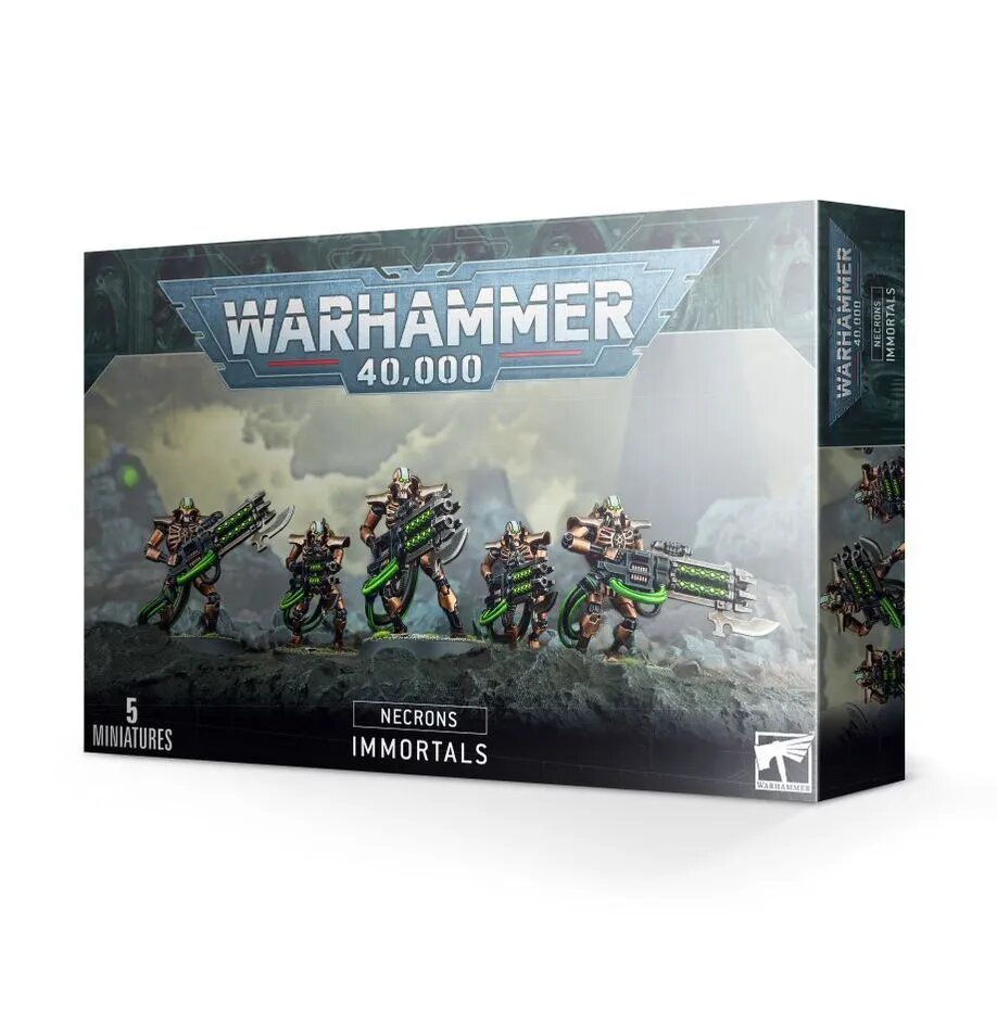 Набор миниатюр Warhammer 40000 Necrons Immortals - 5 миниатюр