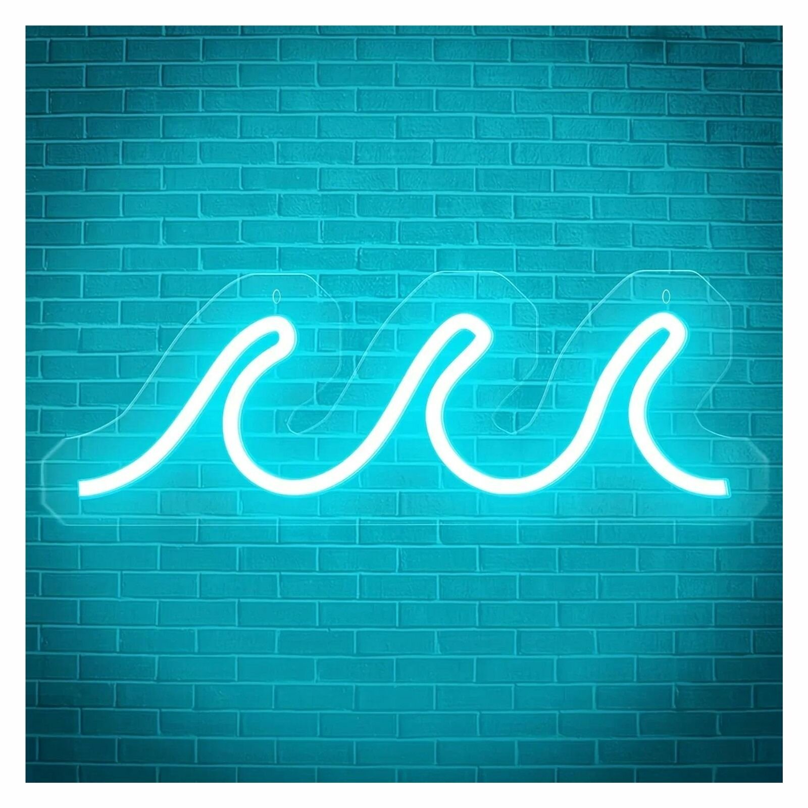 Светодиодная Неоновая Вывеска Wave Decor, Вывеска Для Освещения Спальни 38cм 13.3cм