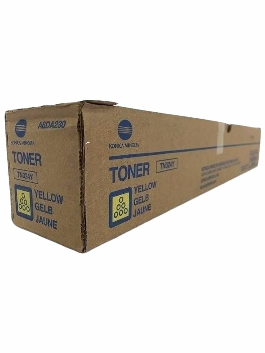 Тонер-картридж Konica-Minolta TN-324Y bizhub C258/C308/C368 желтый (26К)