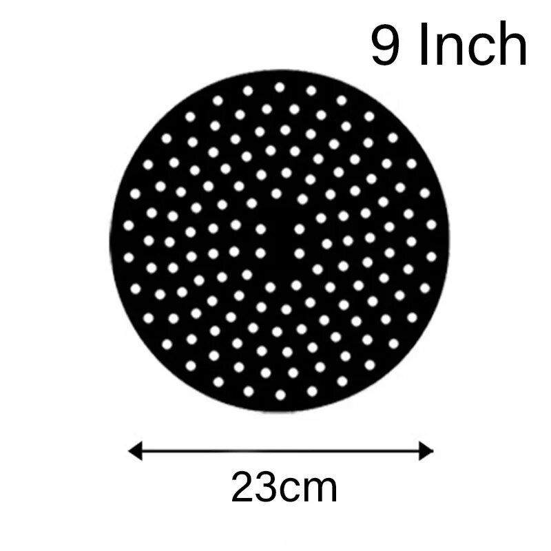 Многоразовые подкладки для фритюрницы, квадратный круглый антипригарный перфорированный коврик, пластина для пиццы, гриль, Паровая выпечка, приготовление пищи, силиконовые коврики для корзины