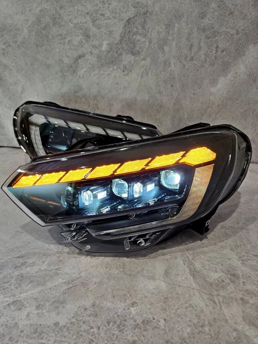 Передние фары Led Оптика Веста NG 3 линзы