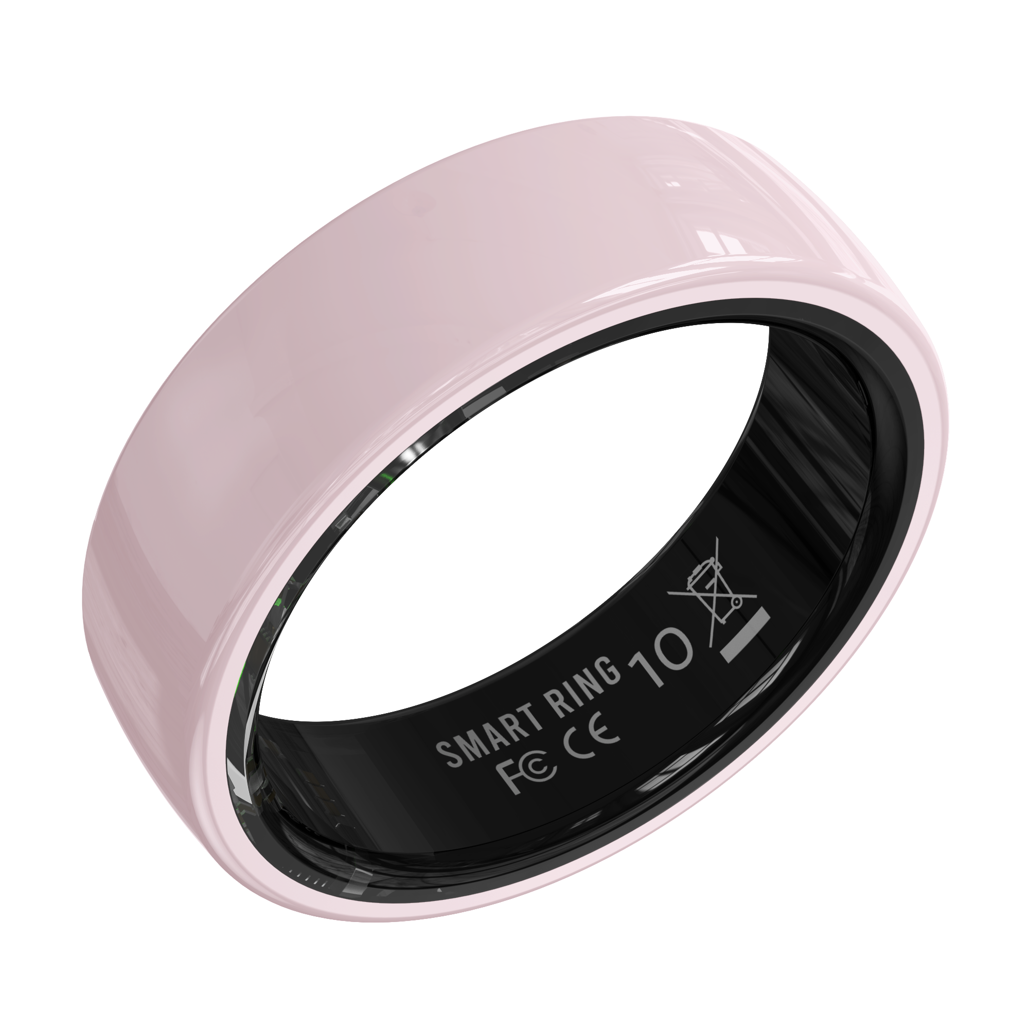 Умное кольцо R12, Bluetooth, для проверки здоровья и улучшения сна，No.12 21.6mm，розовый