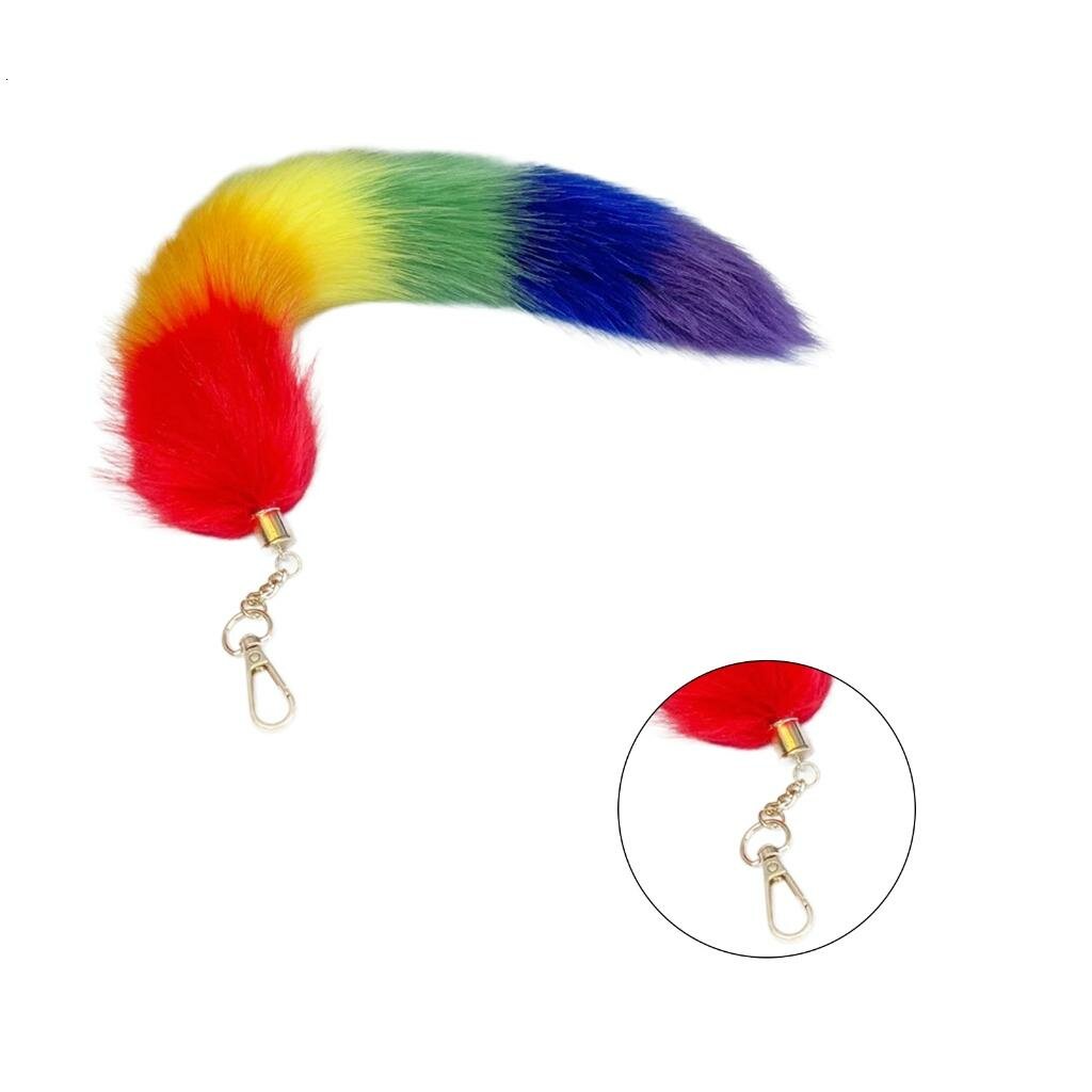 Брелок «Хвост белки», семь цветов