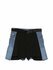 Шорты Sacai Denim-panel shorts, размер 44, black/black