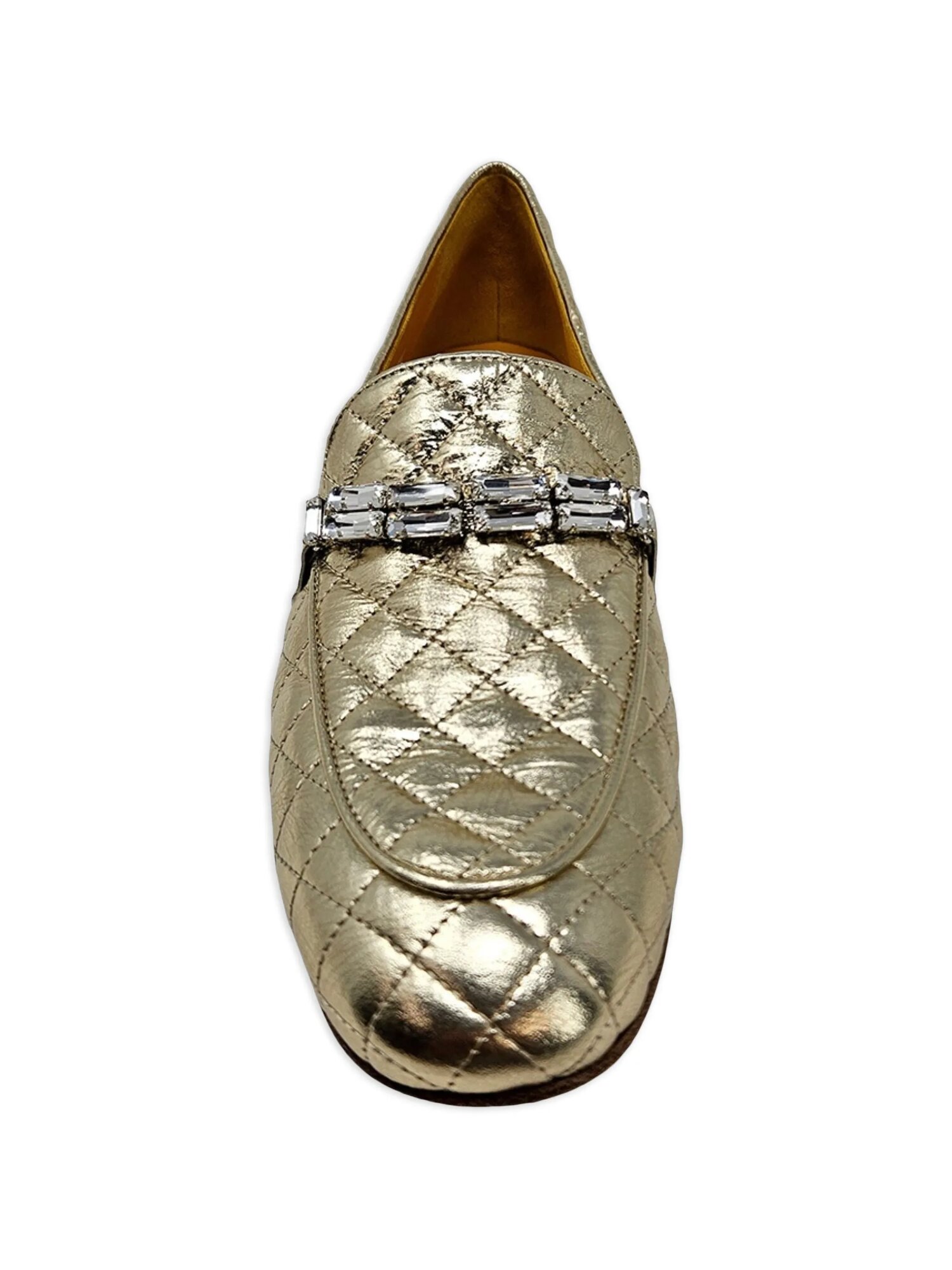 Лоферы Madison Maison Quilted loafers, размер 37,5, gold — фото 1