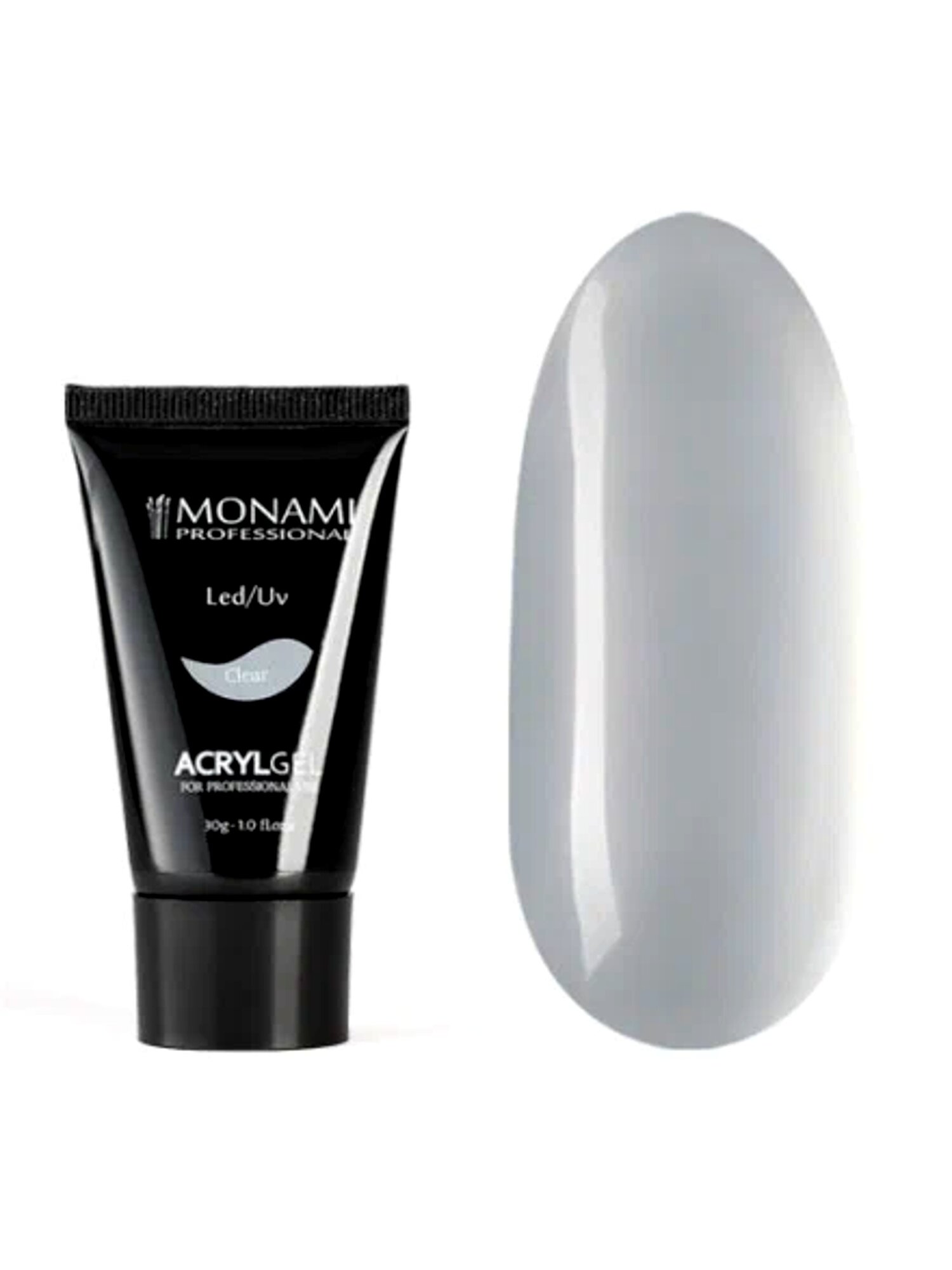 Акригель Monami AcrylGel, скульптурирующий, бесцветный, для наращивания ногтей, 30г