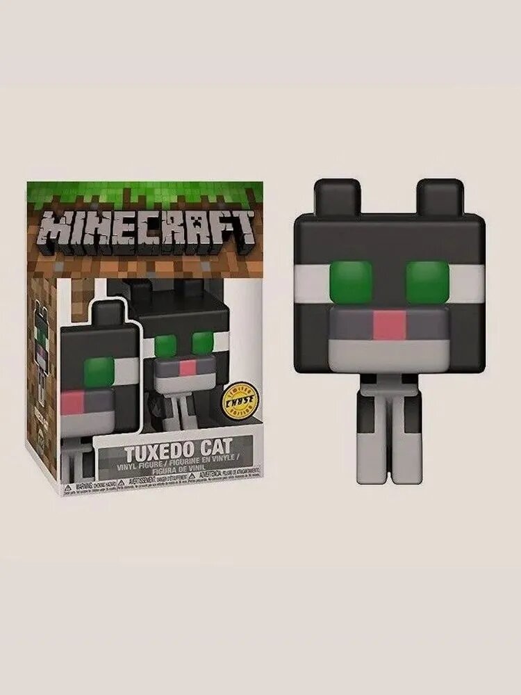 Коллекционная фигурка Майнкрафт Кошка / подарочная фигурка Tuxedo Cat / игрушка Minecraft