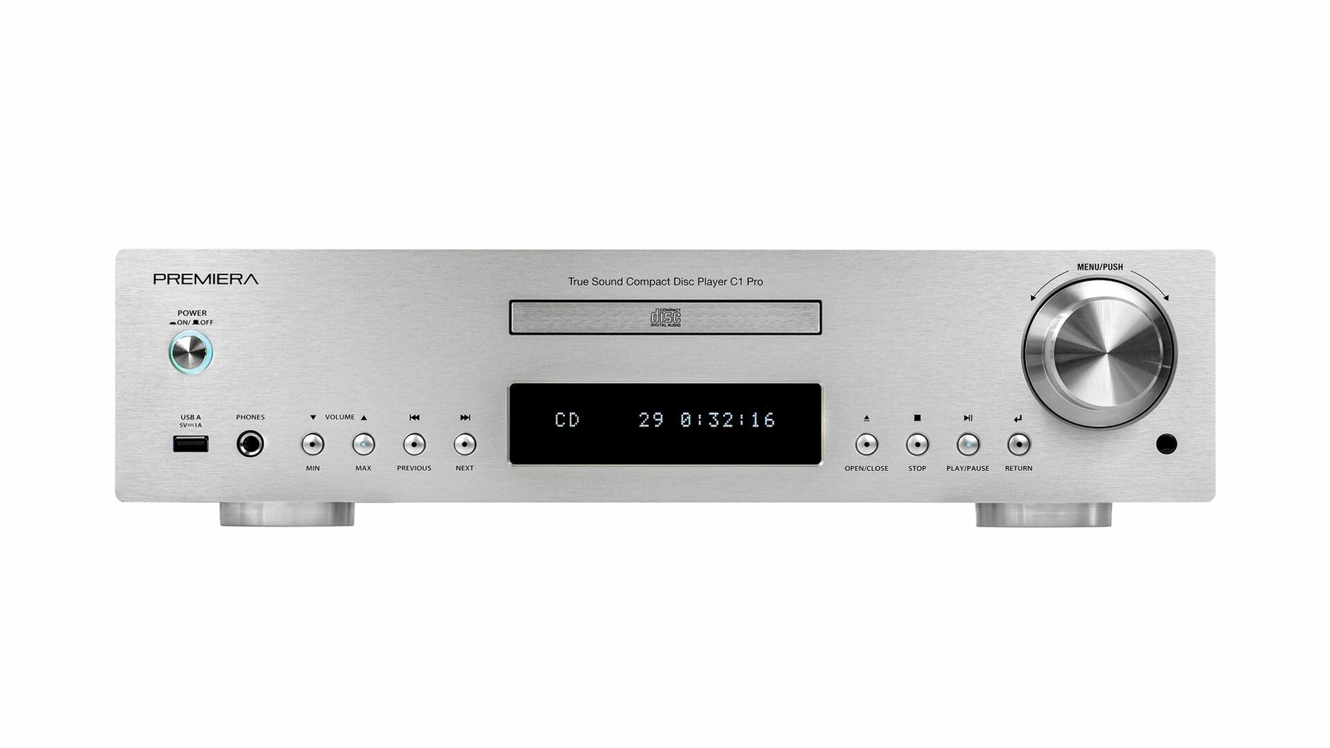 Premiera C1 PRO Silver - CD-проигрыватель (обновленный 2026 года)