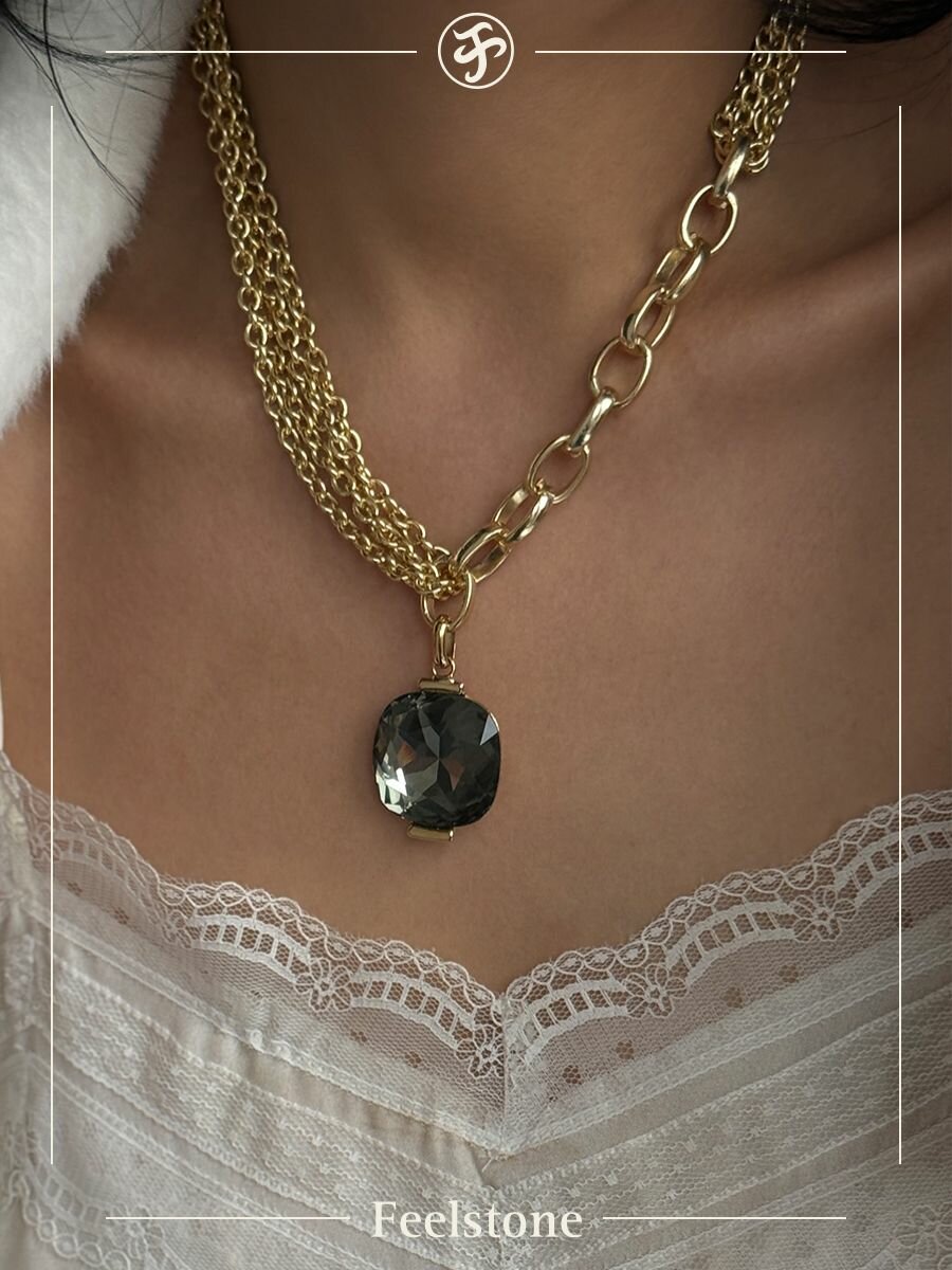 Колье, кристаллы Swarovski