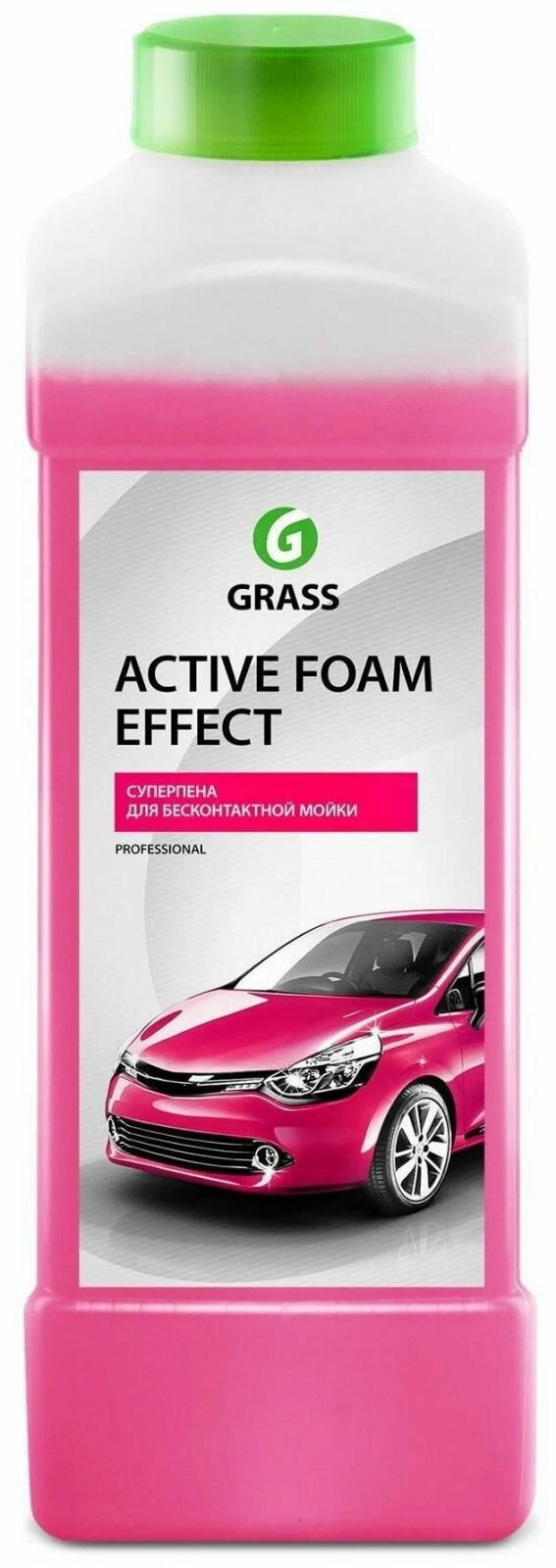 Активная пена GRASS "Active Foam Effect" для бесконтактной мойки, эффект снежных хлопьев, 1 л