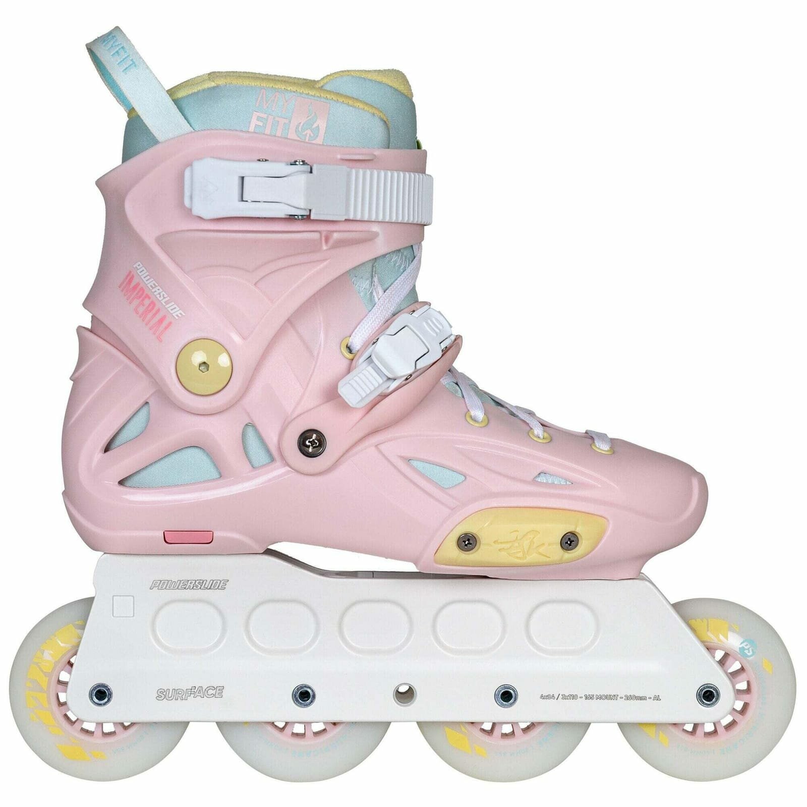 DECATHLON роликовые коньки Powerslide Imperial Lollipop 80, розовый, размер 45/46