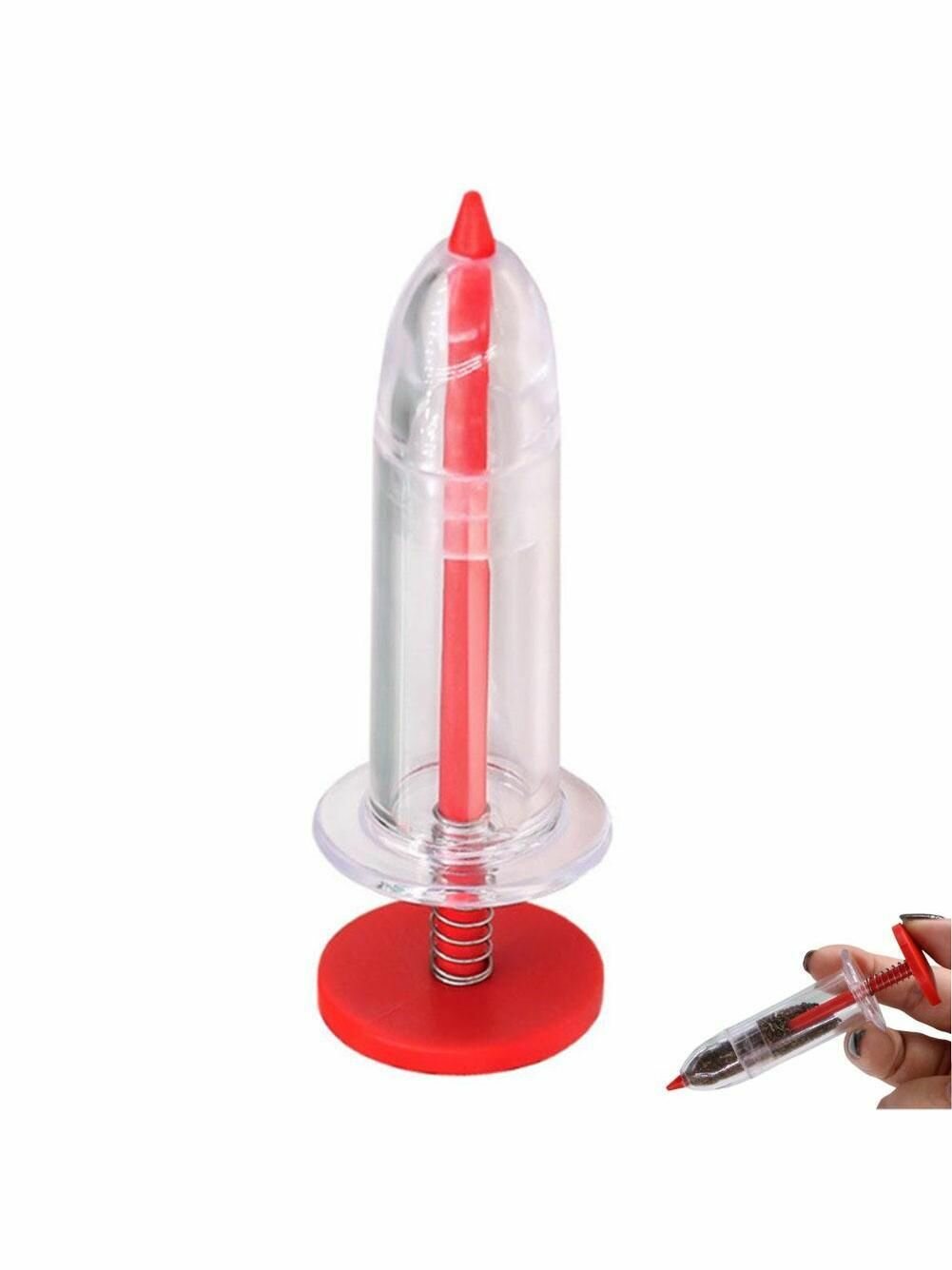 Шприцевая сеялка, ручной инструмент для посева рассады, бытовые семена овощей, лоток для рассады цветов и садовых растений, небольшой инструмент.