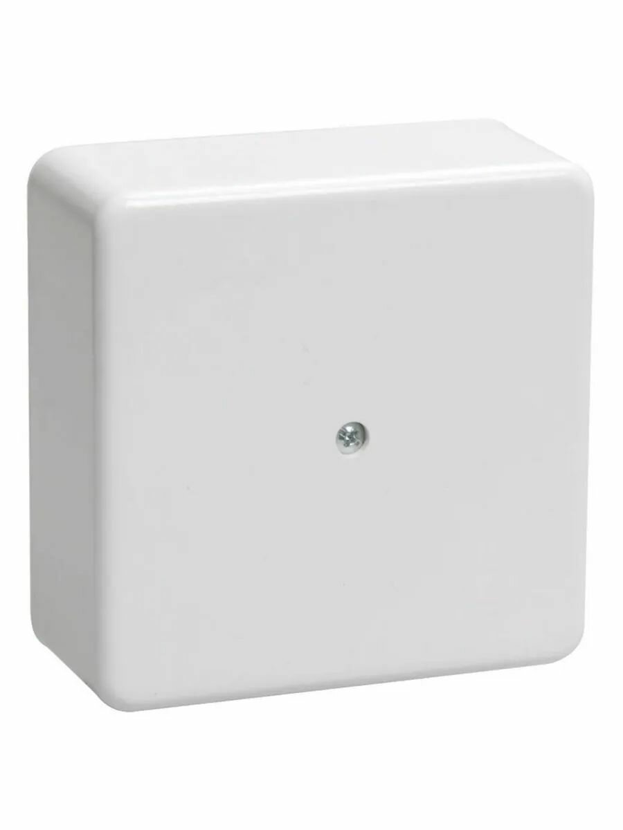 Коробка КМ41212-01 распаячная для о/п 75х75х20 мм? белая (6 клеммы 6мм? ) код. UKO10-075-075-020-K01 IEK