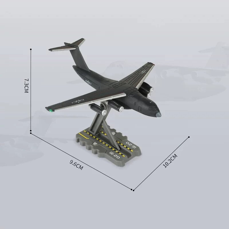 Металлическая модель грузового самолета Y-20 1:500, миниатюрная коллекционная модель для военных поклонников