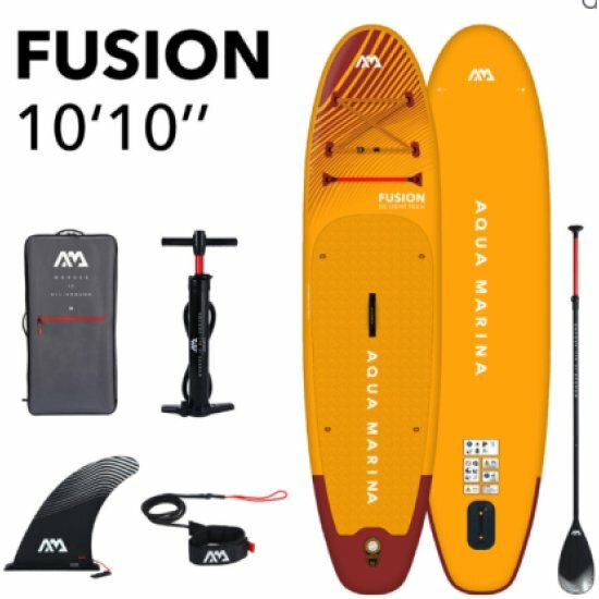 Сапборд для плавания Aqua Marina Fusion Before Sunset 330х81х15см, насос, весло, лиш, киль, ремнабор, сумка, до 150кг