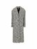 Пальто DURAZZI MILANO Fringe-detail single-breasted coat, размер 42, бежевый/бел...