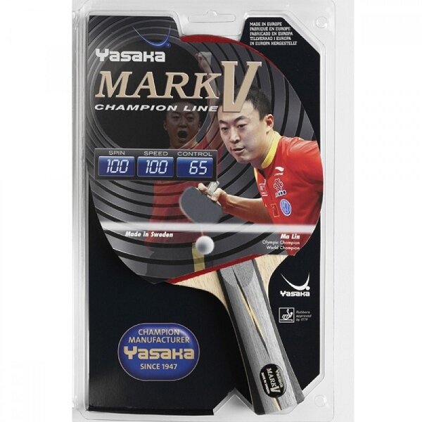 Ракетка для настольного тенниса Yasaka Mark V, ручка коническая