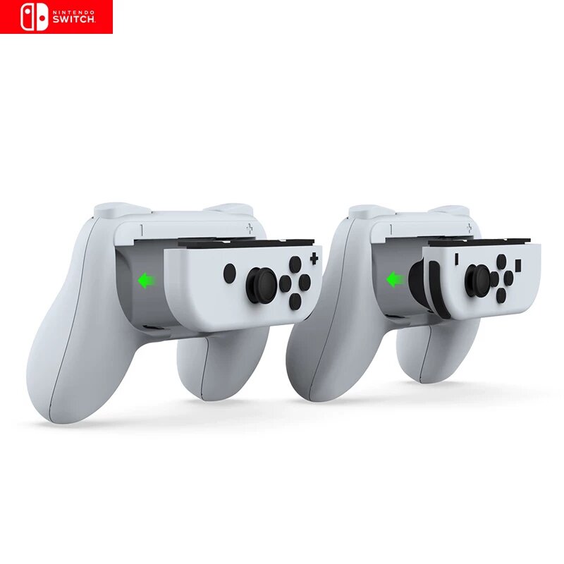 Набор ручного грифа для Nintendo Switch 1 пара красный-синий + складной стенд черный 1 шт