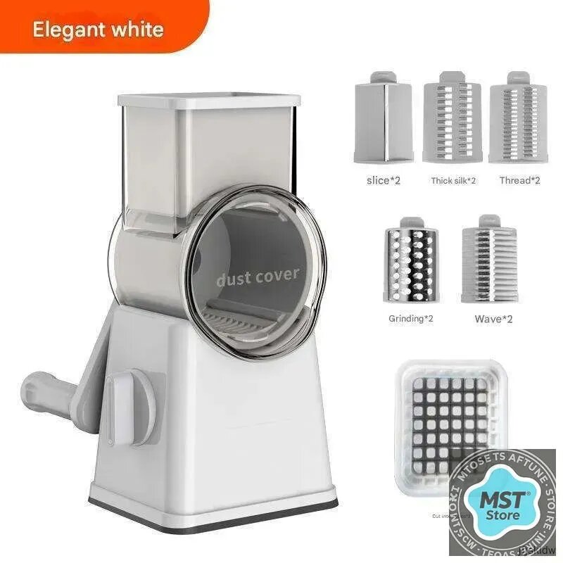 Фрукто-овощерезка Комбайн Здоровье Elegant White, 5 насадок, Китай