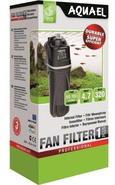 Фильтр для аквариумов AQUAEL FAN-1 plus 320л/ч 4.7Вт 100л внутренний