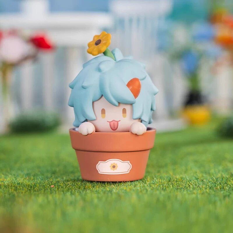 Официально лицензированная серия Non-Human Lumin: Joyful Flower Garden Series, мини-фигурка YoYo Bean в слепой коробке,