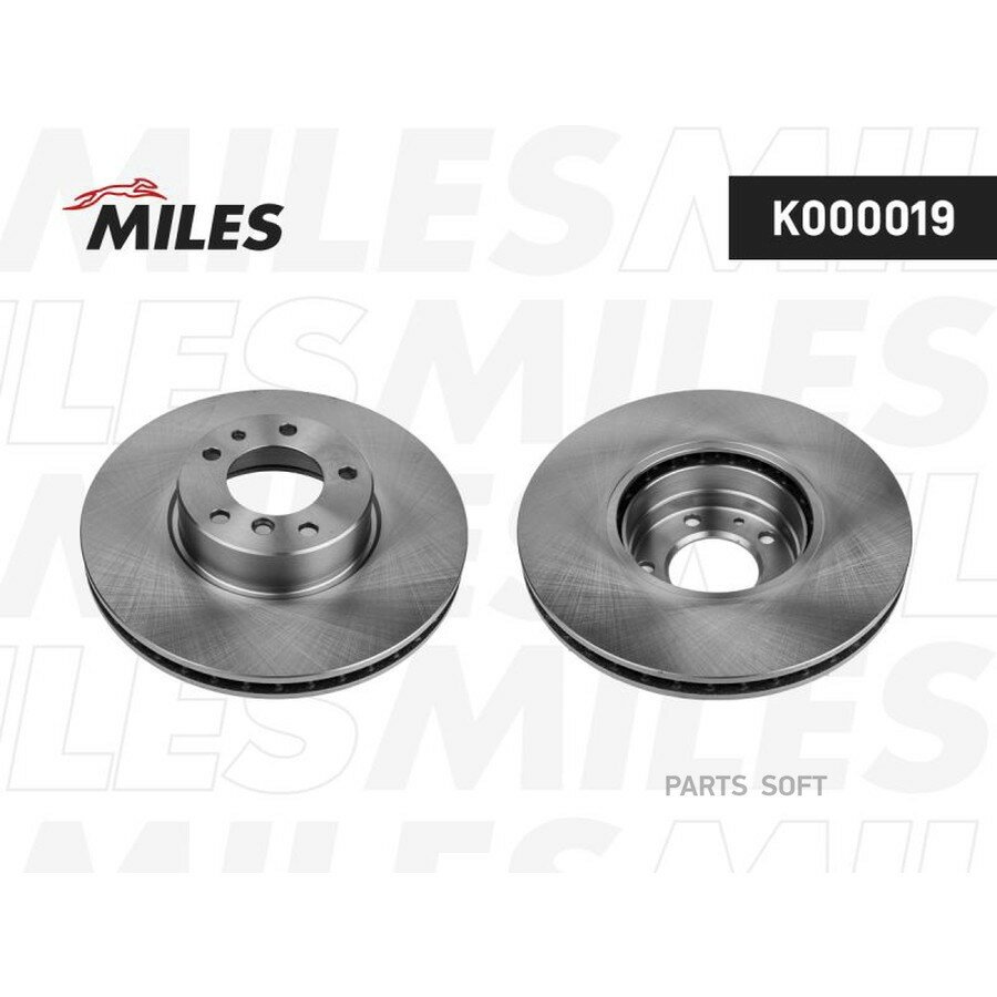 MILES K000019 Диск тормозной BMW E39 520-540 96-04 передний D=325мм. ( вентилируемый ) ()