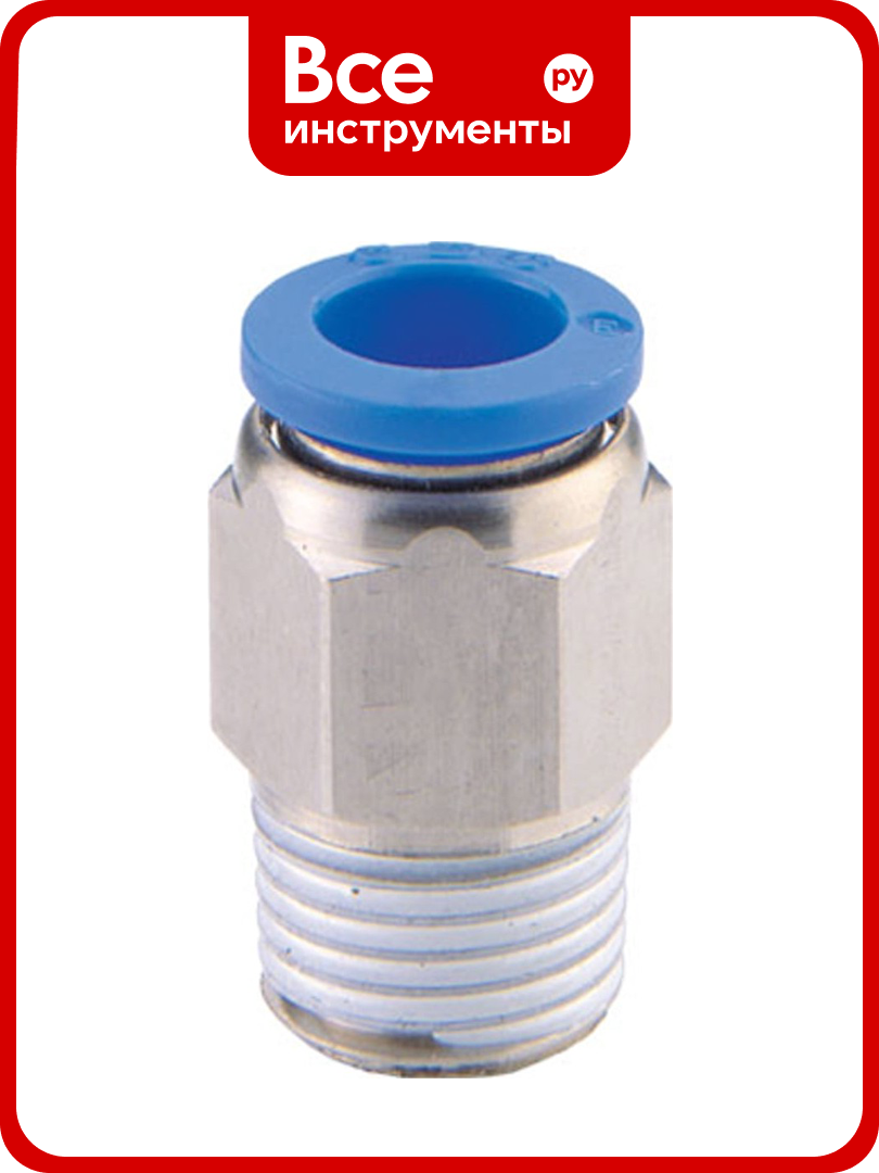 Фитинг 16 мм с наружной металлической резьбой R1/2" CDC Pneumatics PC 1604