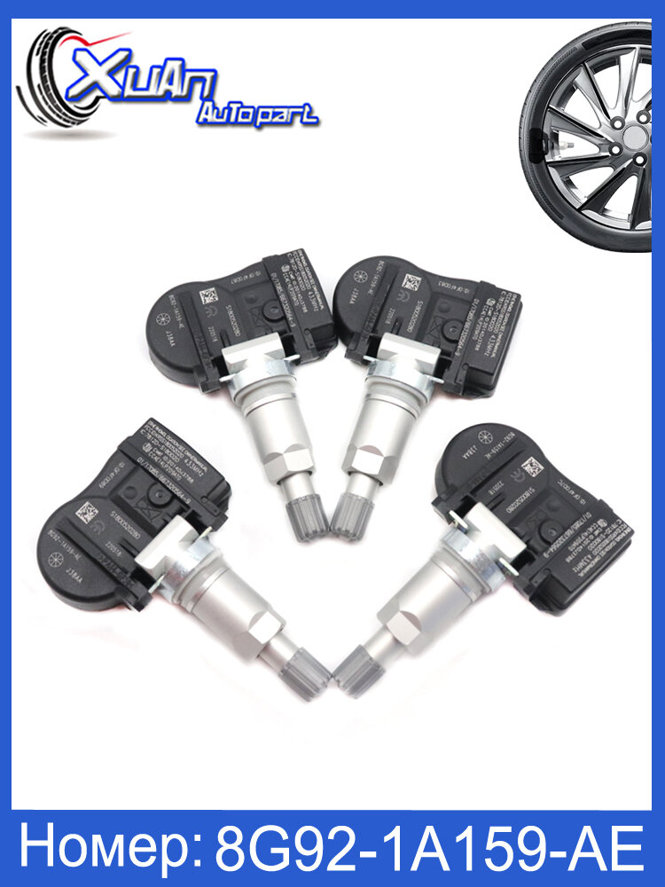 8G92-1A159-AE TPMS Датчик давления шины 433 МГц Подходит для Jaguar E-Pace F-Pace I-Pace F-Type S-Type X-Type XE XF XJ XK Series Volvo C30 C70 S40 S60 S80 V50 V60 V70 XC70 XC90, Подходит для Land Rover